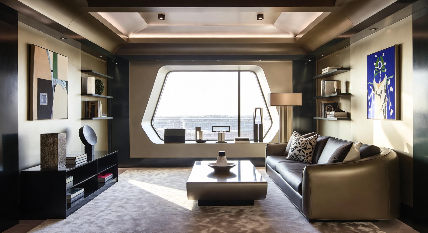 Space Age Reading Nook Design Ideas | AI Interior Design | NewInterior AI